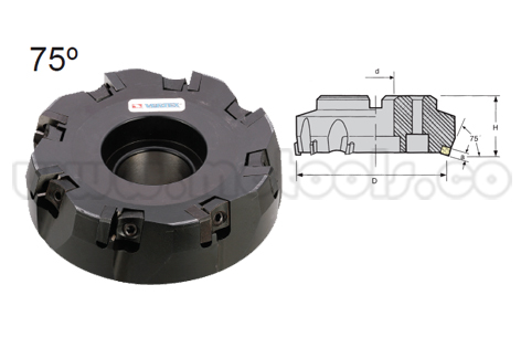 FRESA PLANEADORA DE 75° (100MMx 32MM SUJECION) REF: FP-4 - Mctools