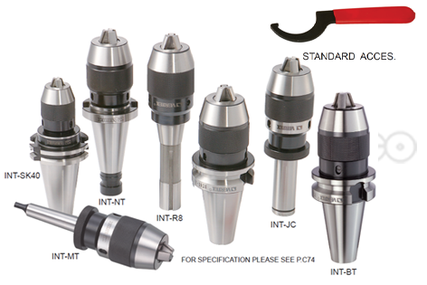 MANDRIL DE CAMBIO RÁPIDO INTEGRADO DE 8MM CONO MORSE BT40 REF: INT-8 ...